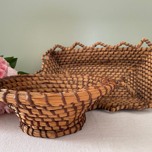 Antique Rye Basket - Etsy