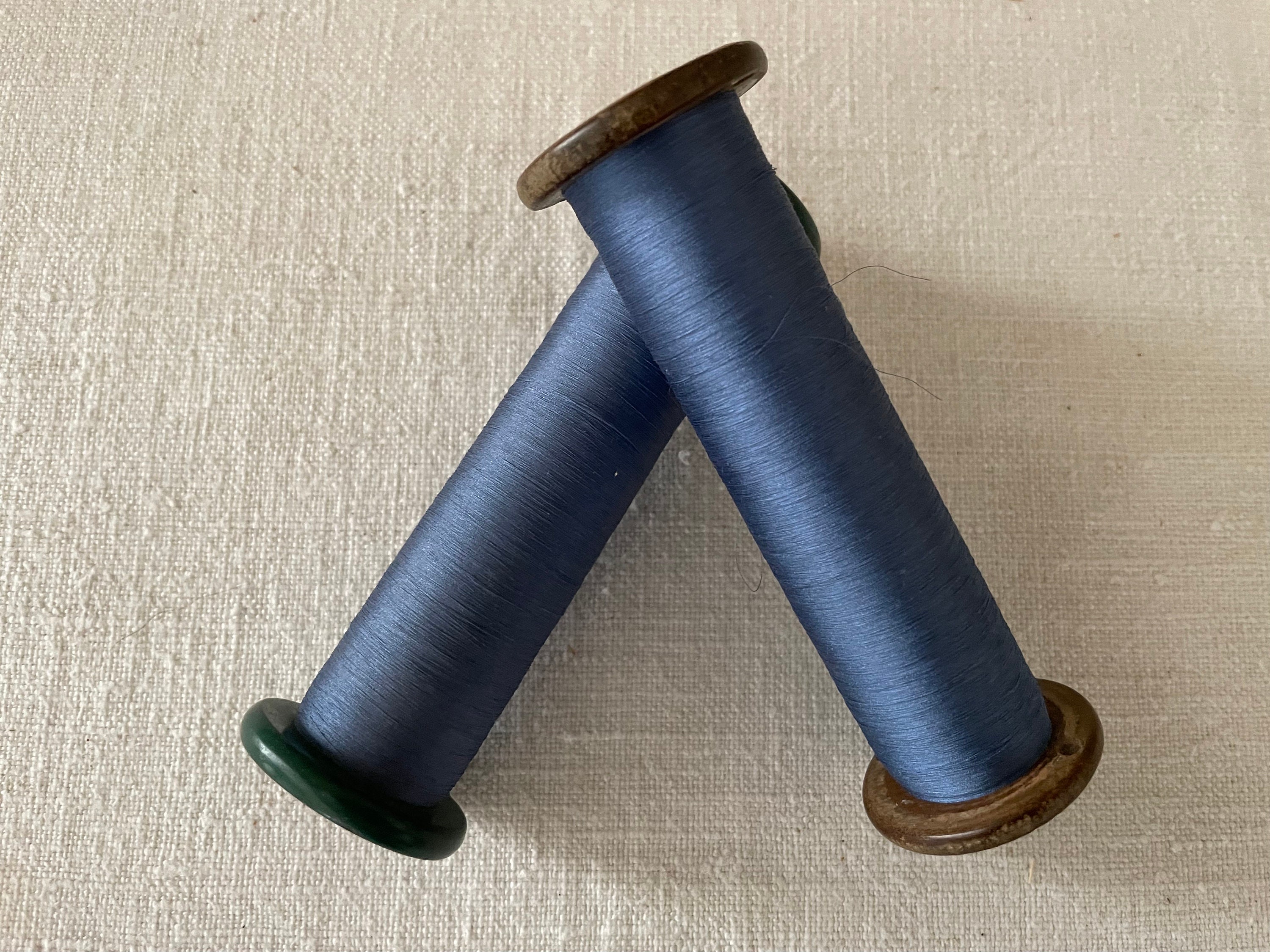 Vintage French Silk Bobbins, Industrial Textile Mill Spools, - Etsy
