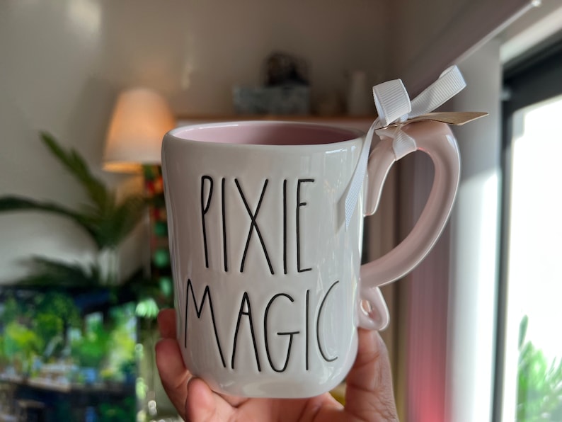 Rae Dunn Tinker Bell pixie Magic Pink Mug Valentines Day Mug Gift for Her Gift for Mom Perfect ...