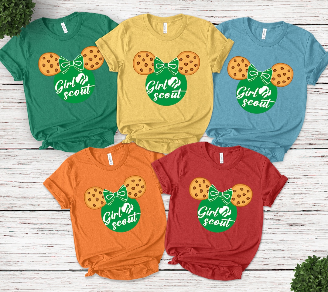 Girl Scout Disney Shirtdisney Girl Scout Camping Shirt Girl - Etsy