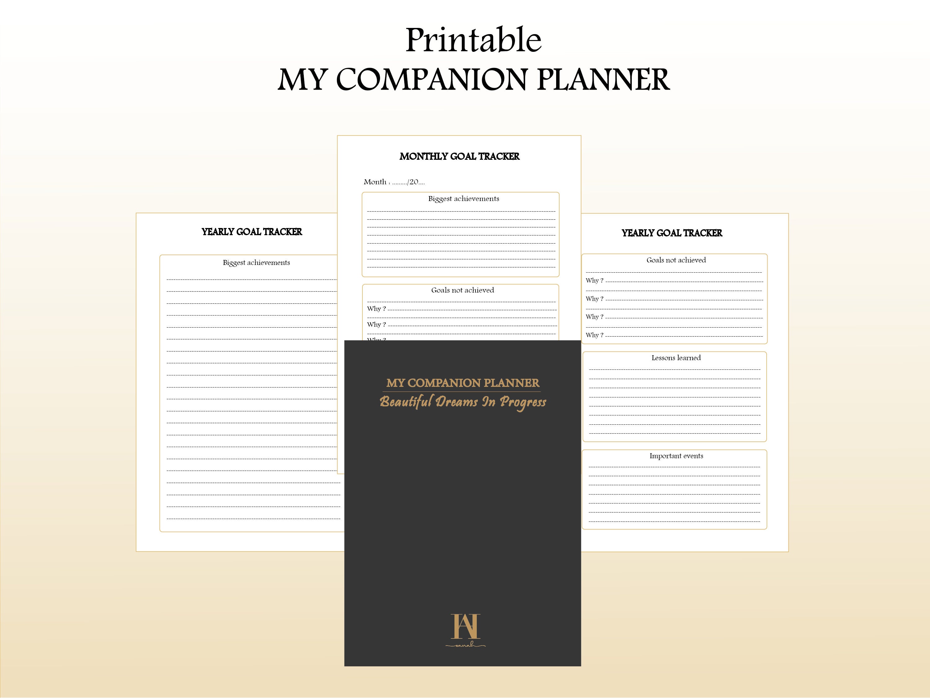 My Companion Planner Printable Planner Monthly Planner - Etsy