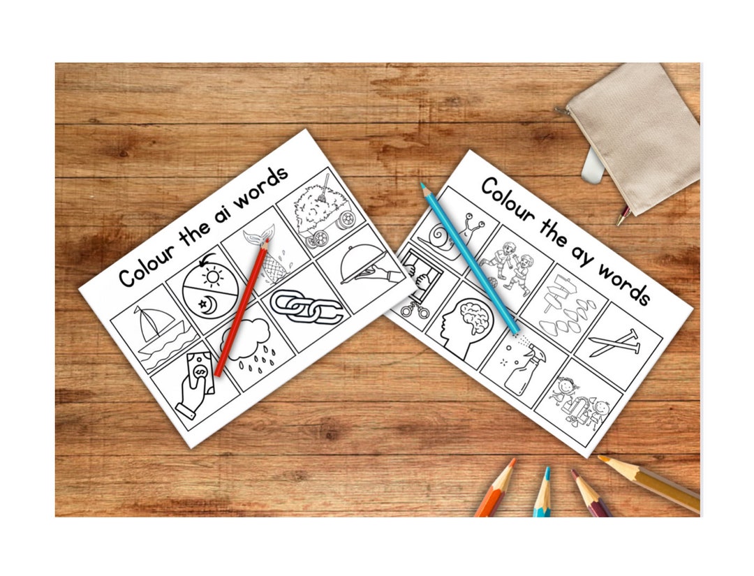 Ai Phonics Worksheet Vowel Team Ai Ay Printable No Prep Reading ...
