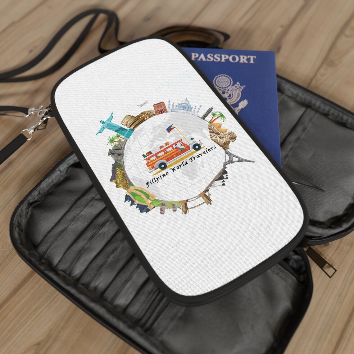 Filipino World Travelers Passport Wallet - Etsy