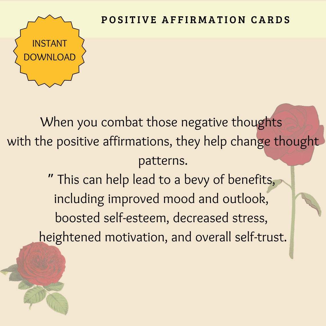 Positive Affirmation Cards: Printable Motivation (digital Download) - Etsy