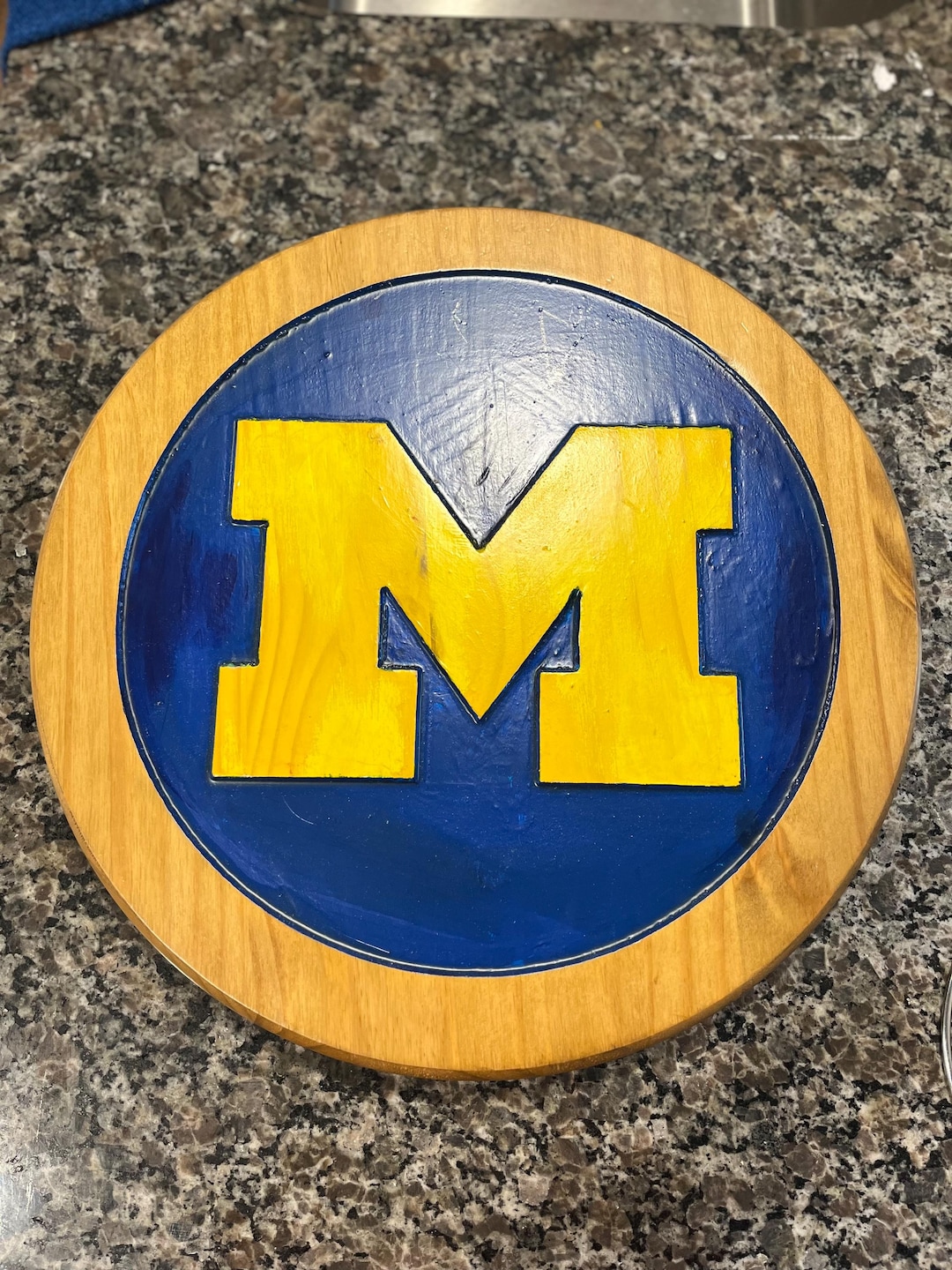 University of Michigan Wood Sign, U of M Sign, Wolverine’s Wall Art, U ...