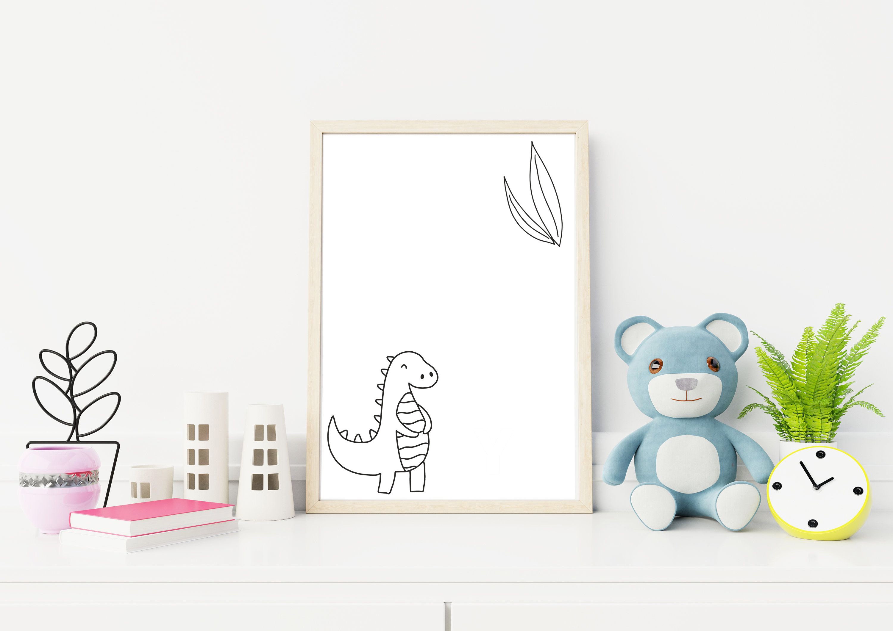 Cute Dinosaurs, Doodle Dinosaurs, Digital Stamps, Coloring Clipart ...