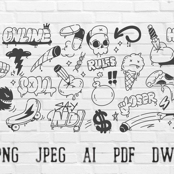 Graffiti Stickers - Etsy