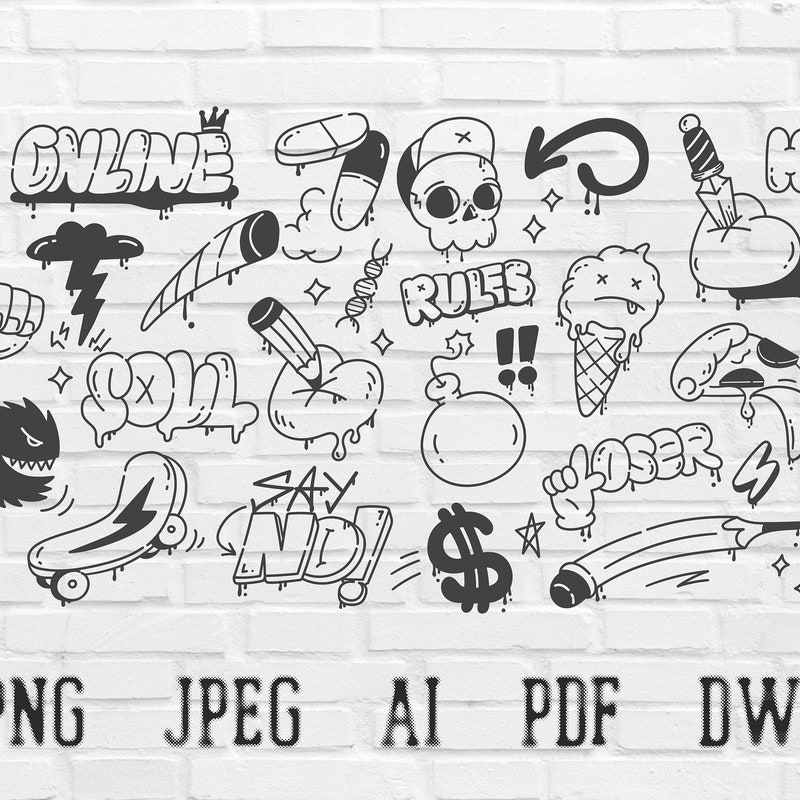 Graffiti Wall Art - Etsy