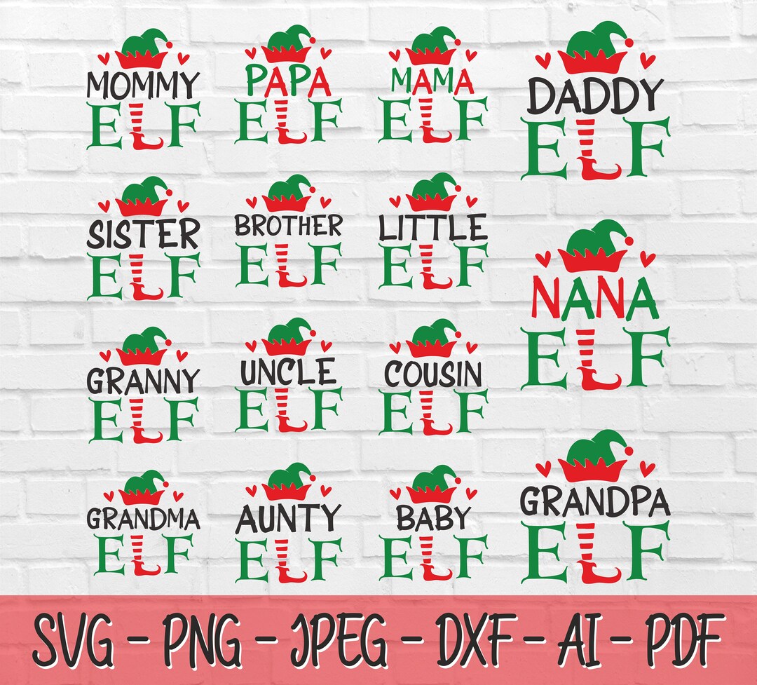 Christmas Elf SVG, Christmas Bundle, Elf Clipart, Christmas Svg ...
