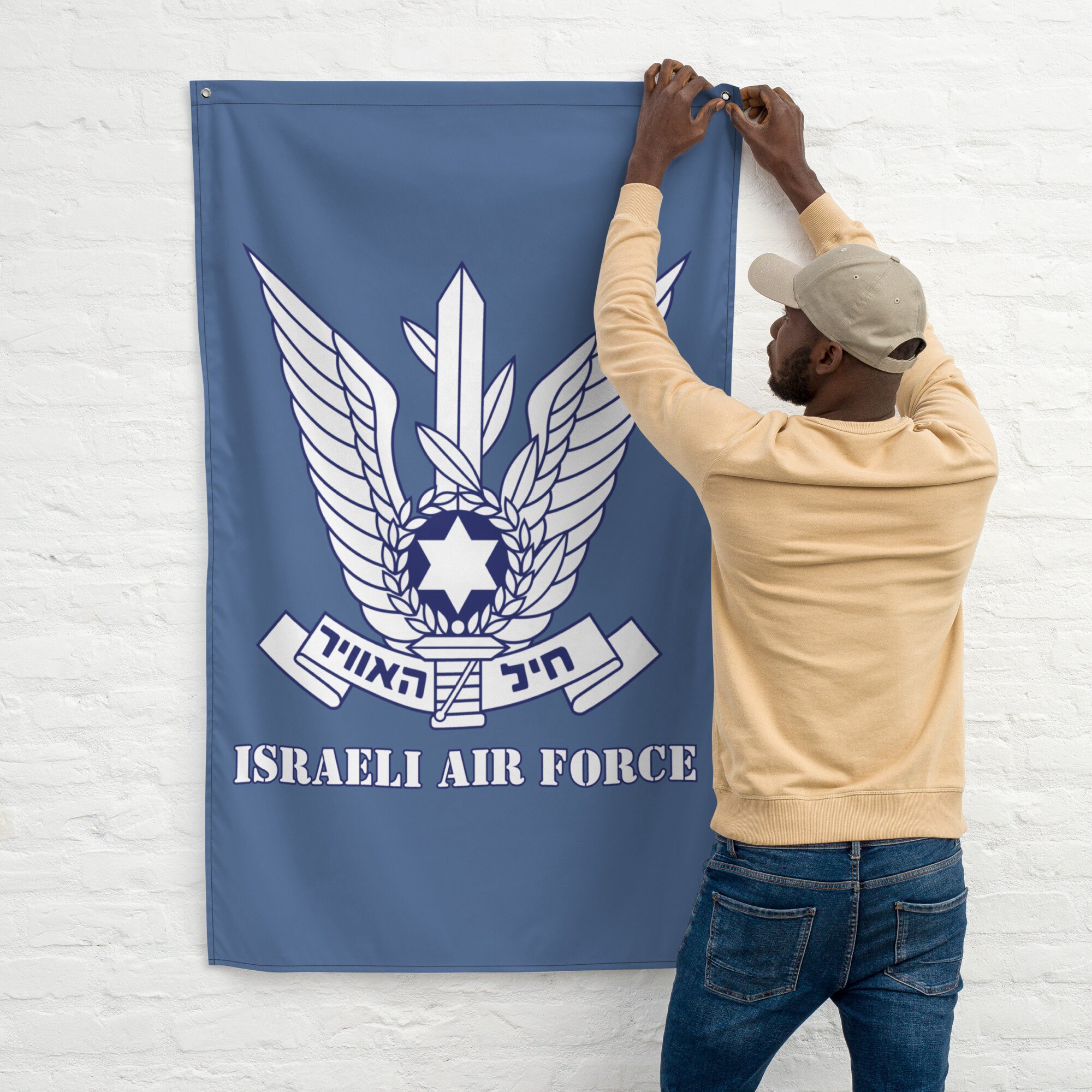 Israel Flag Israel Air Force Banner Israel Gifts Jewish Flag Gift ...