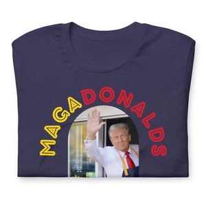Funny Trump Shirt Magadonalds Mcdonald Shirt Pennsylvania Trump 2024 ...