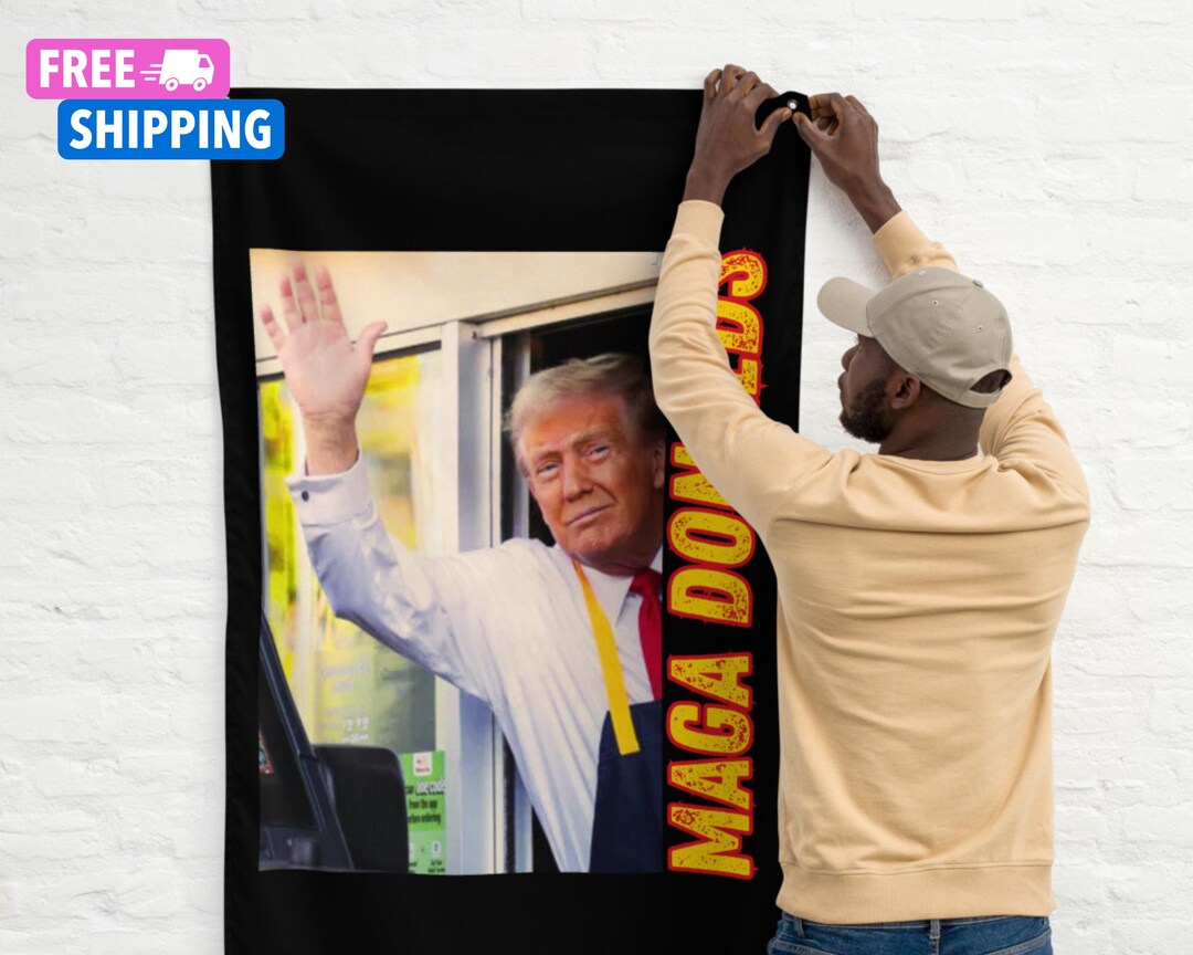 Funny Trump Banner Mcdonald Flag Pennsylvania Trump 2024 Tailgating ...