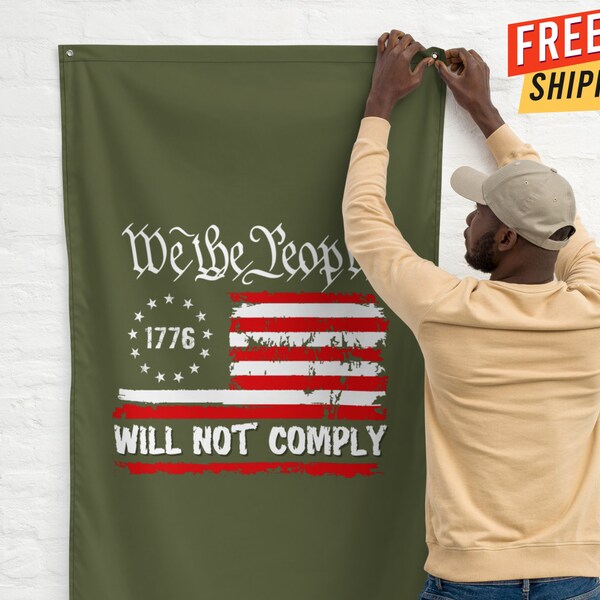 I Will Not Comply Flag - Etsy