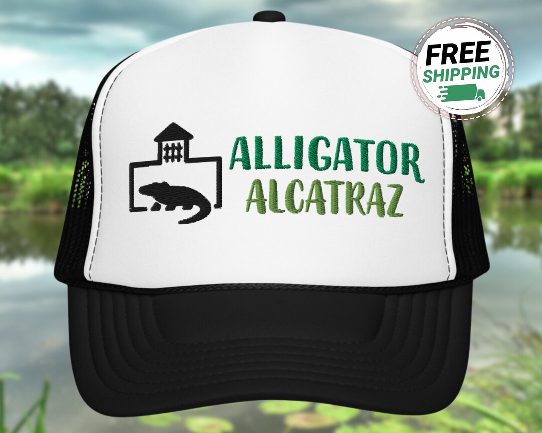 Alligator Alcatraz Hat Foam Trucker Hat ICE Florida Desantis Trump Hat ...