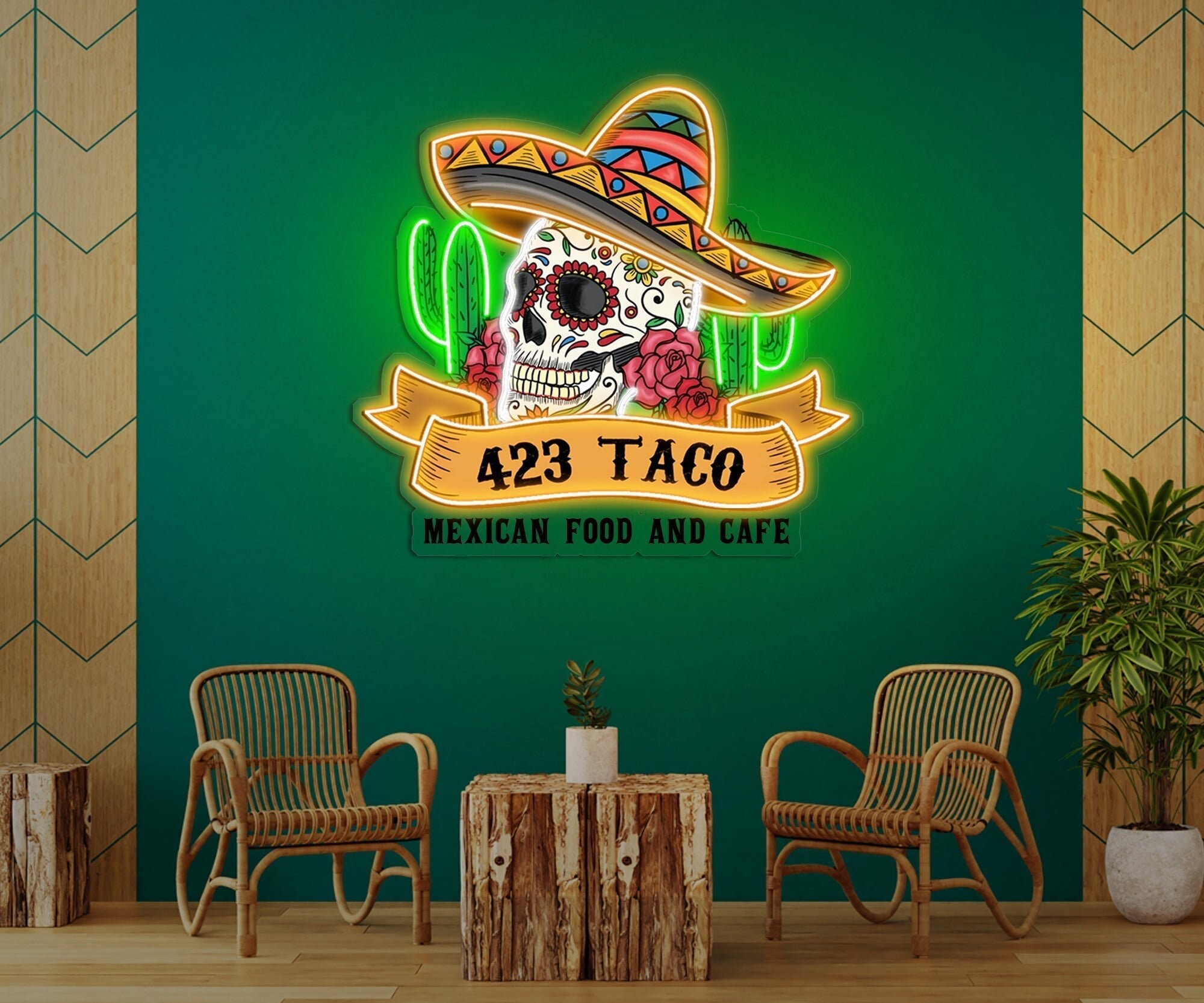 Custom Mexican Neon Sign, Food Restaurants LED Neon Sign, Light Pop Art ...