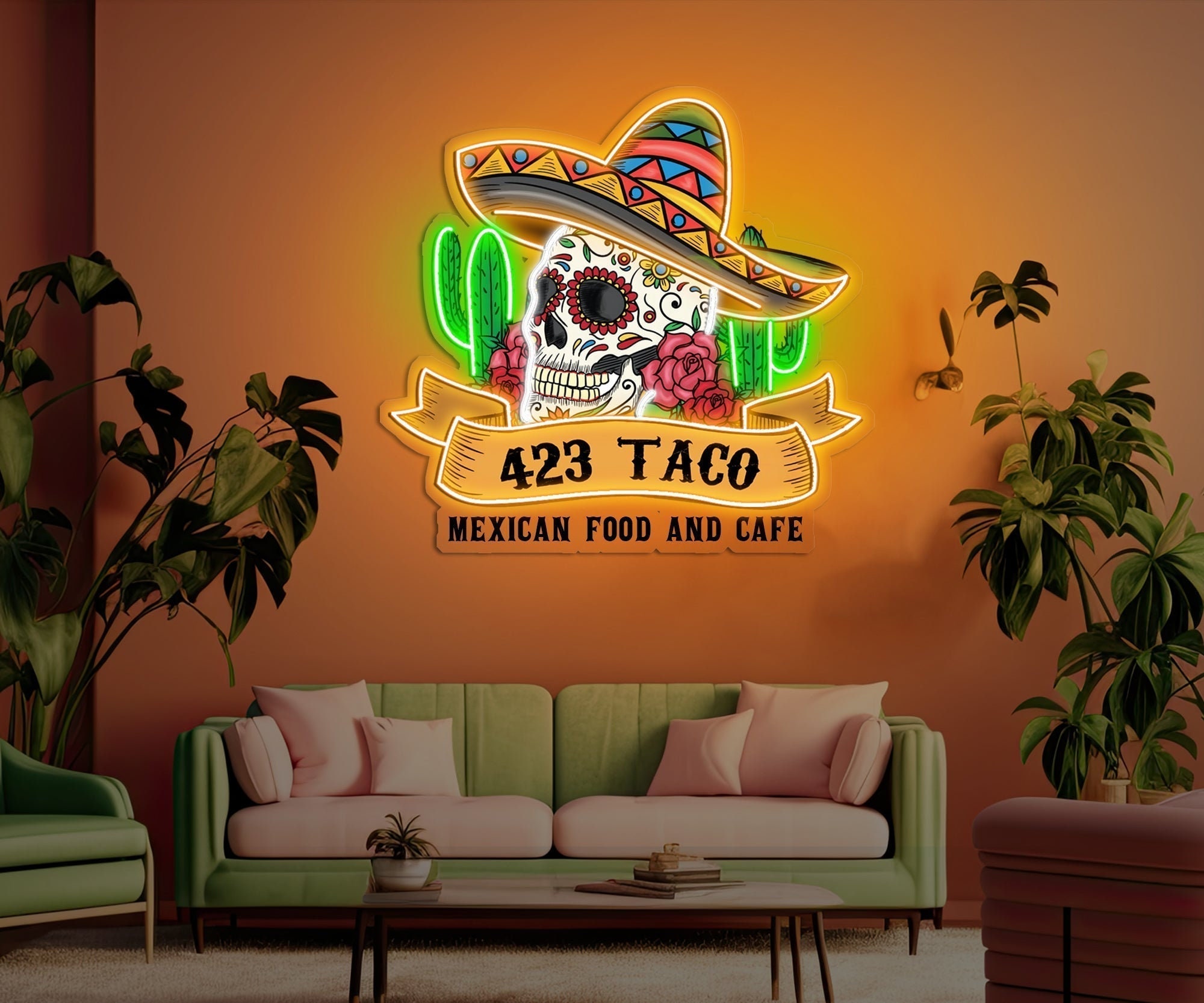 Custom Mexican Neon Sign, Food Restaurants LED Neon Sign, Light Pop Art ...
