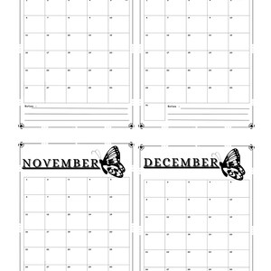 Printable A4 Butterfly Planner - Etsy