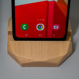 Wood Phone Stand - Stylish Desk Organizer and iPhone Holder - Perfect ...