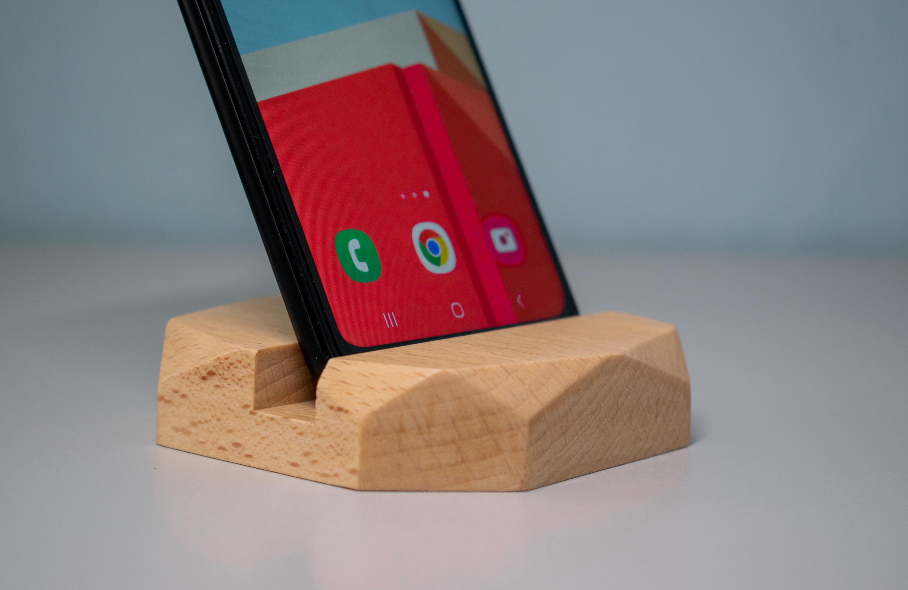 Wood Phone Stand - Stylish Desk Organizer and iPhone Holder - Perfect ...