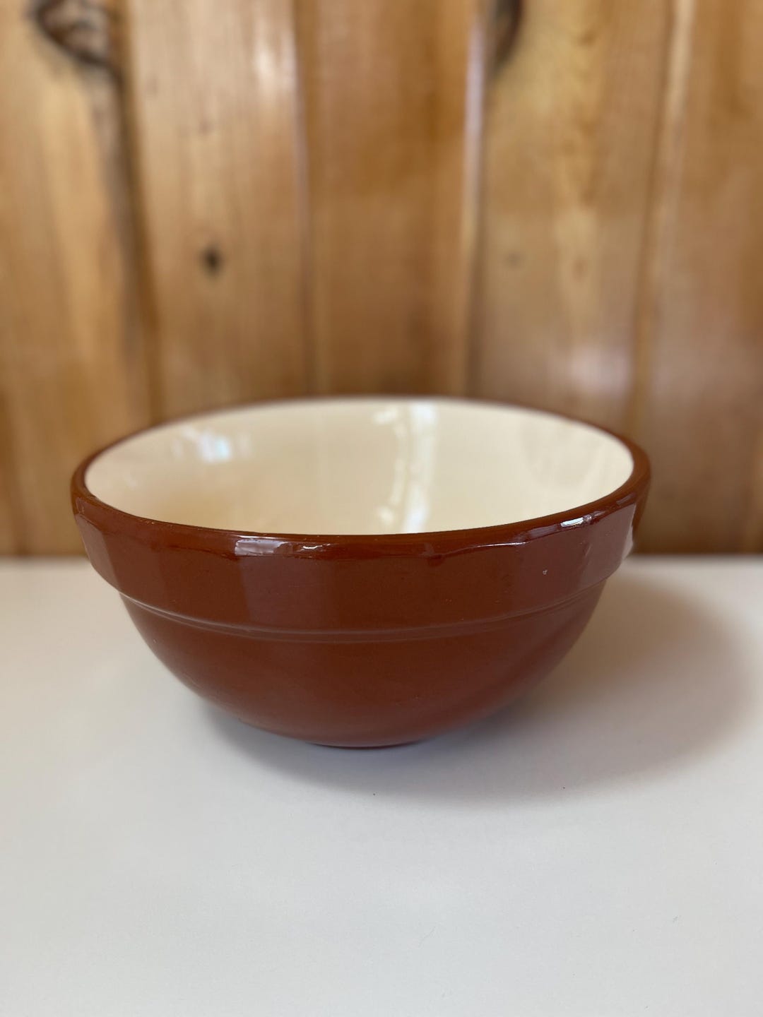 Vintage Redware Bowl. Antique Pottery Bowl. Vintage Pottery. Oven Safe ...