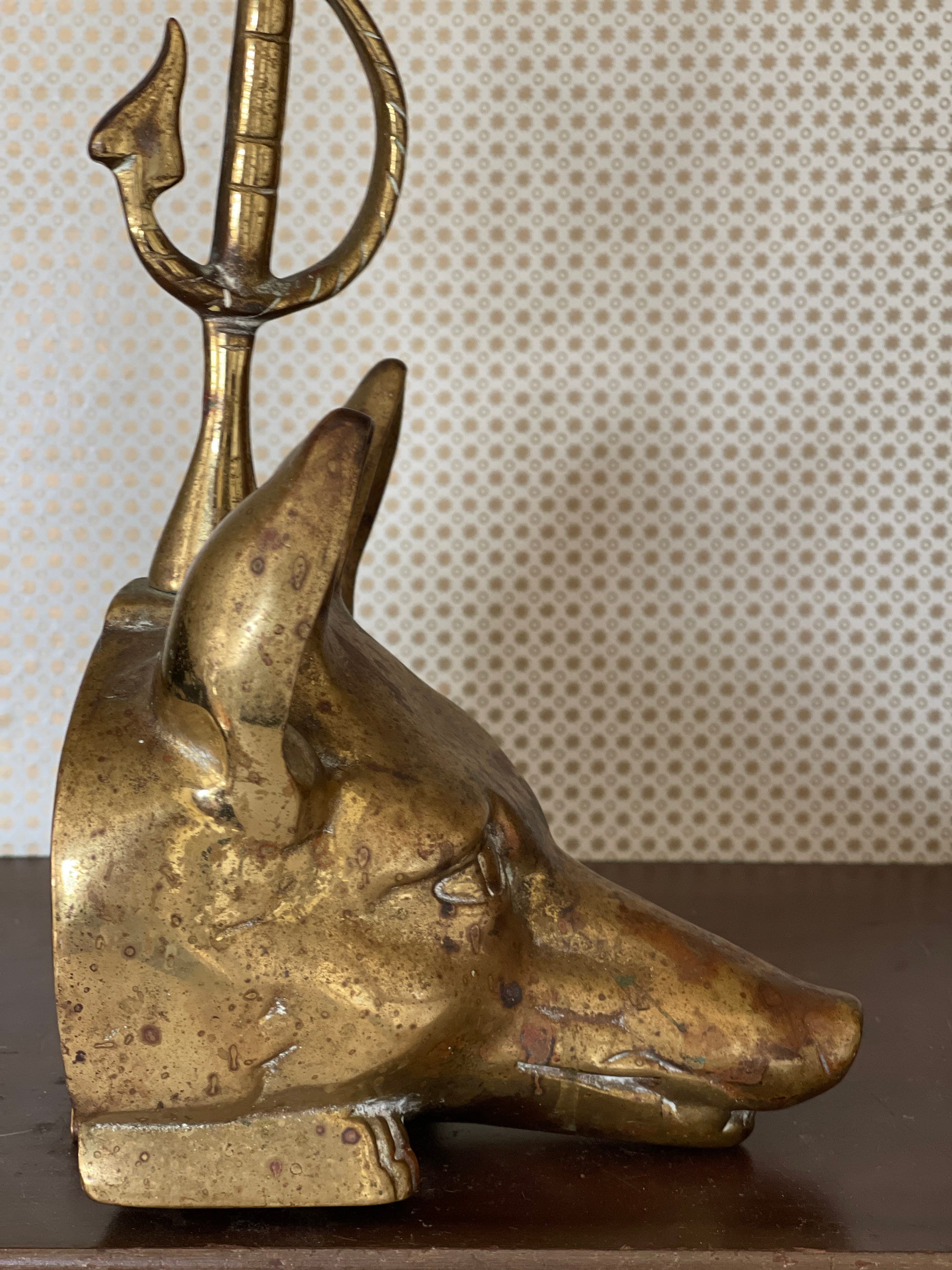 Solid Brass Fox Door Stop - Etsy
