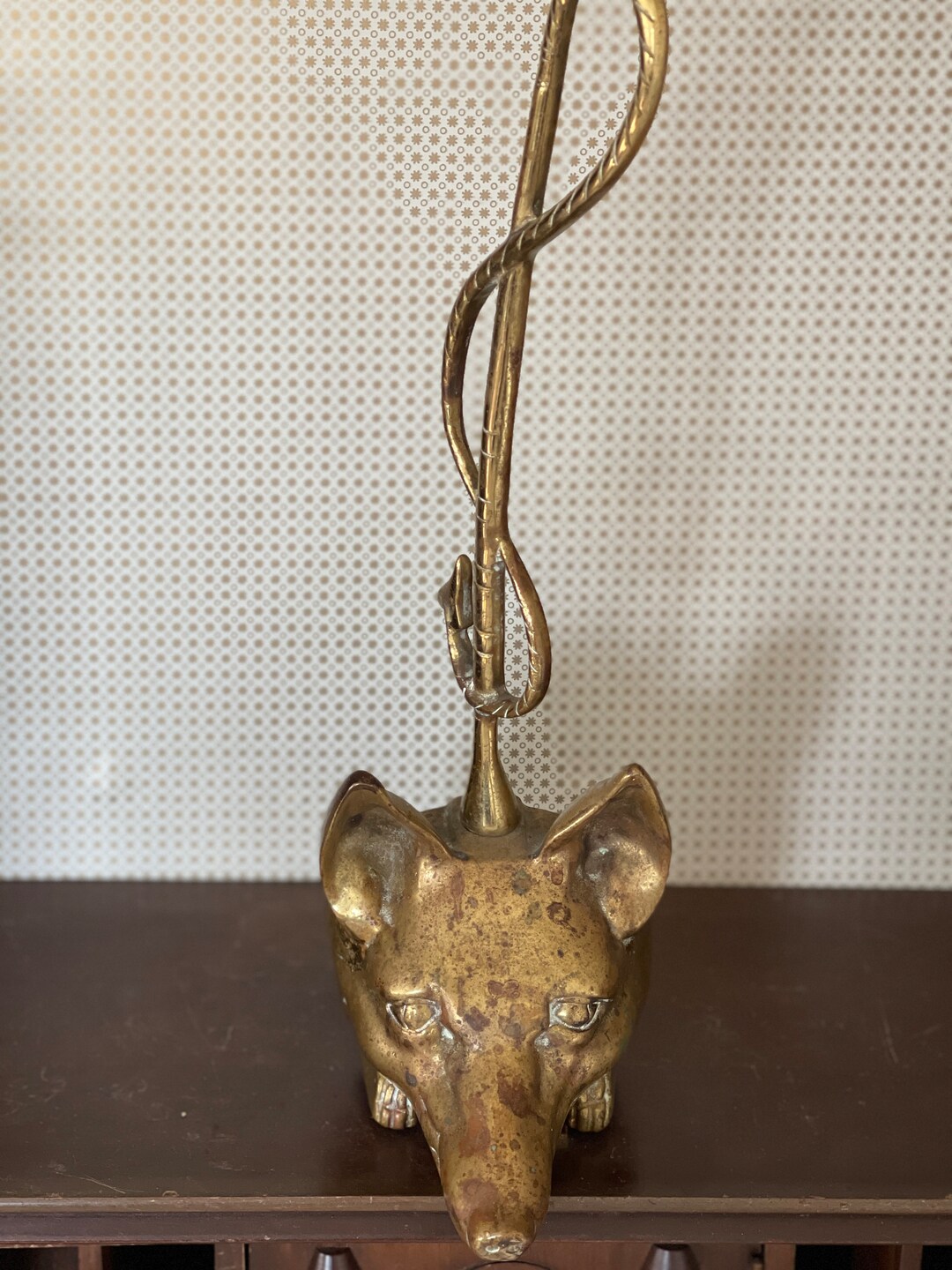 Solid Brass Fox Door Stop - Etsy