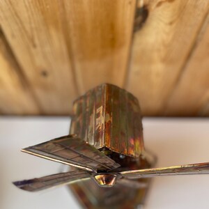 Vintage Copper Tin Windmill Music Box - Etsy