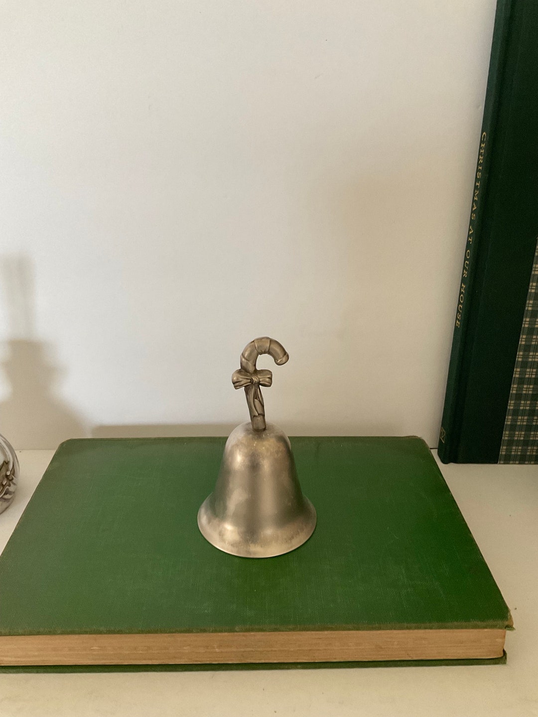 Silver Candy Cane Bell - Etsy