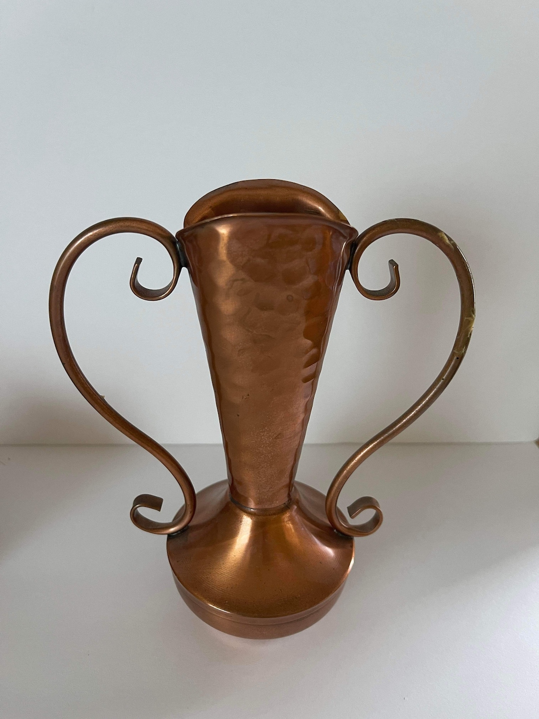 Gregorian Copper Two Handle Hand Hammered Ewer/vase USA - Etsy