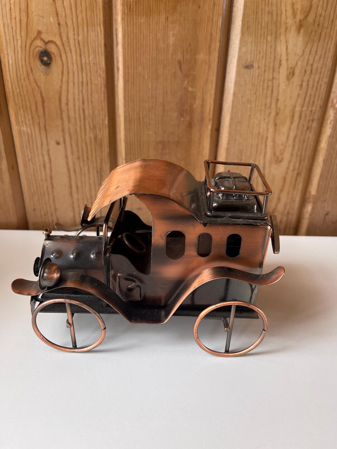 Vintage Copper Car Music Box - Etsy