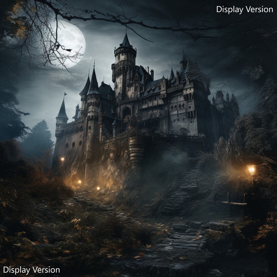 Medieval Castle in a Ghostly Setting - Background for Home Screens ...