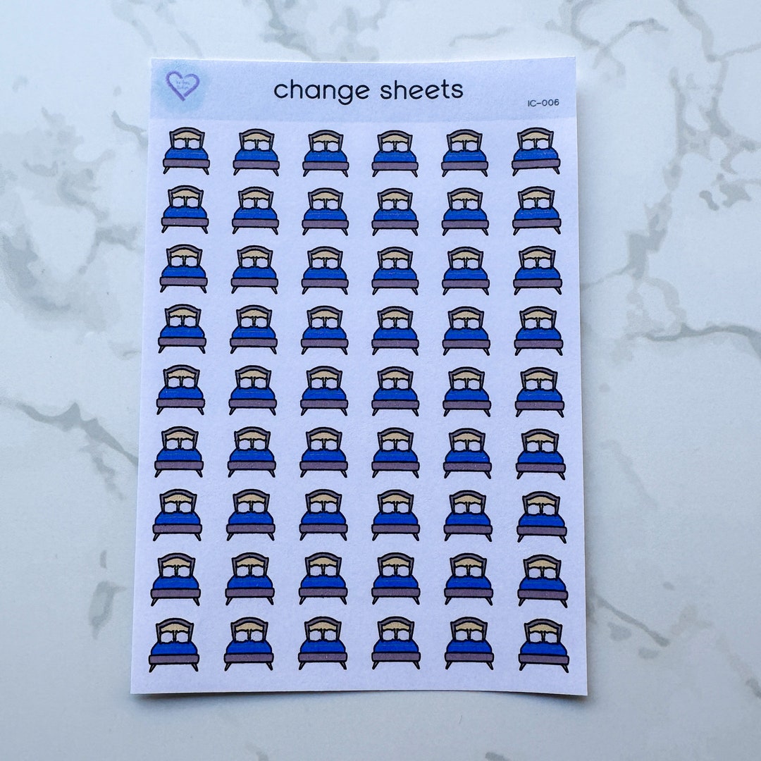 Change Sheets Icon Planner Sticker Functional Planning - Etsy