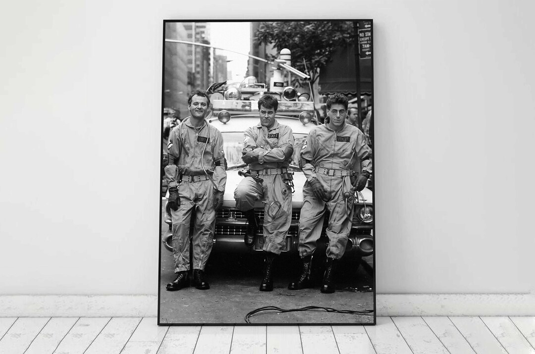 Ghostbusters Poster, Black and White Wall Art, Ghostbusters Print ...