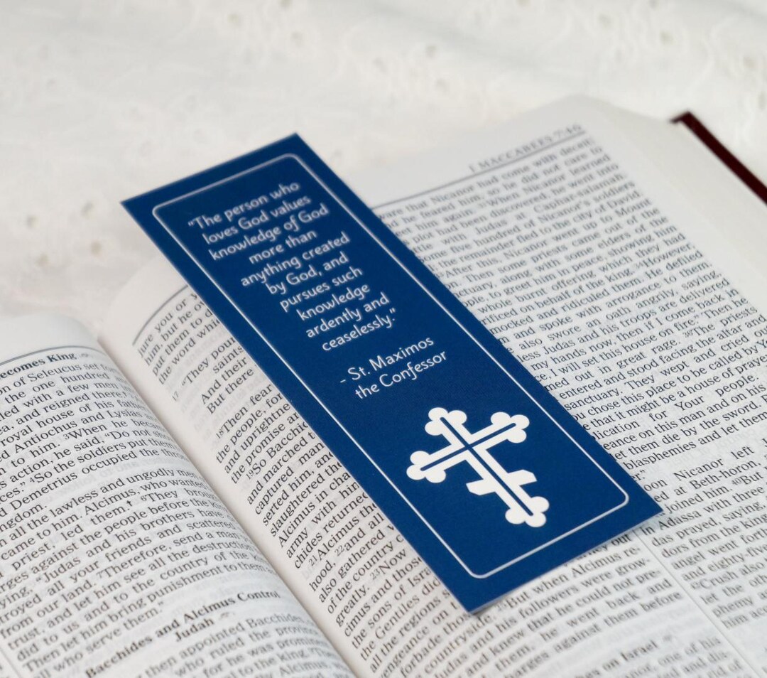 Orthodox Bookmark Blue Quotes - Etsy