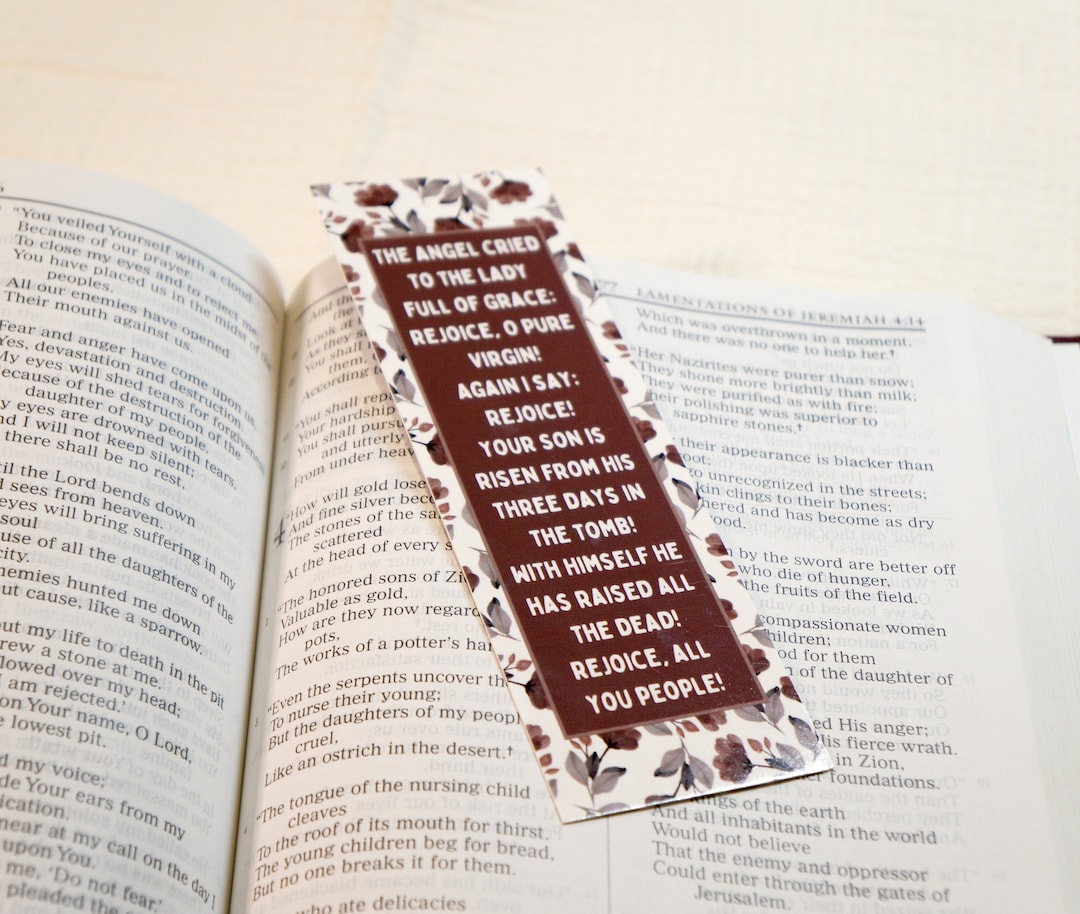 Orthodox Bookmark Floral the Angel Cried - Etsy