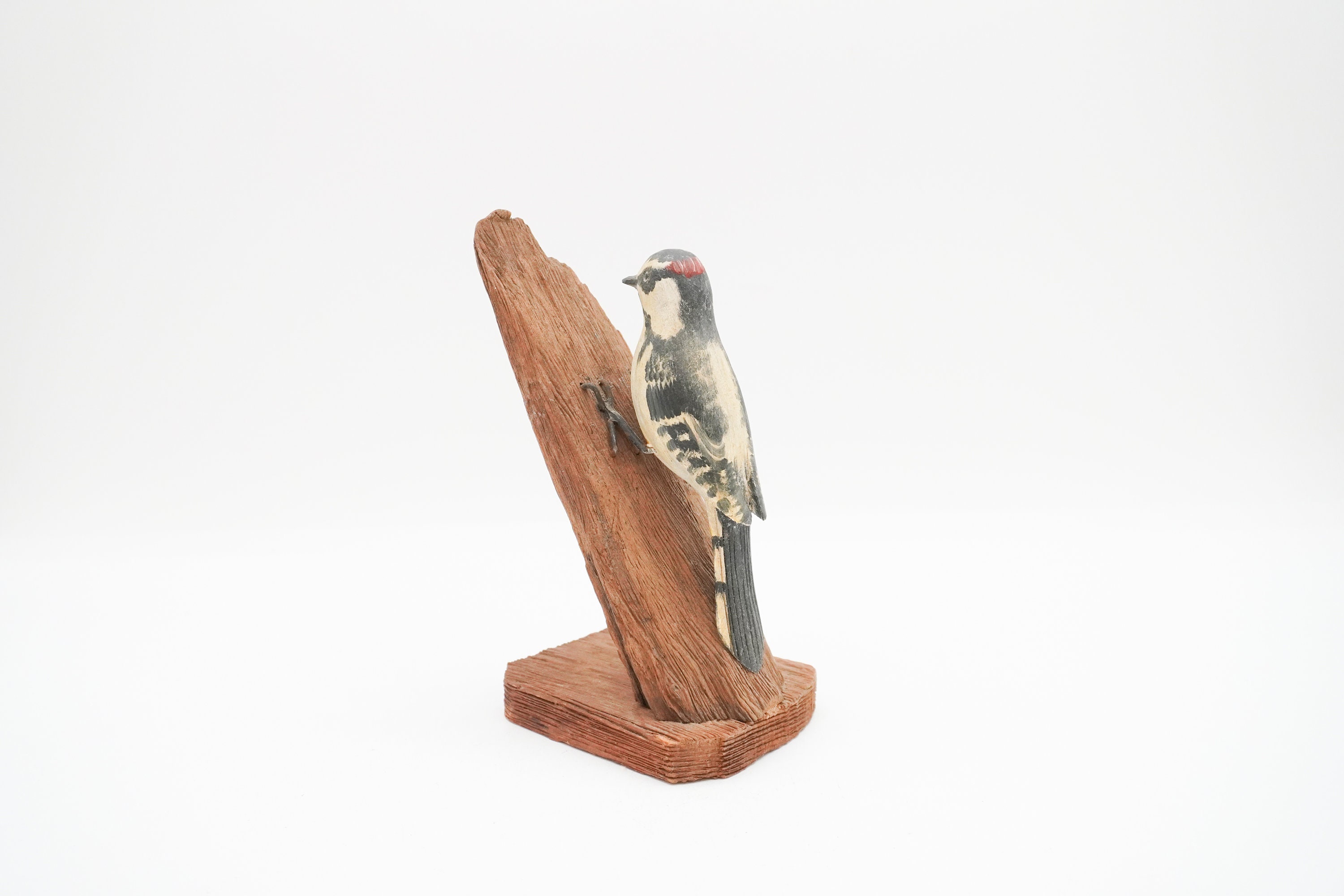 Clem Wilding 1909-1989 Berger, MO Hand-carved Wood Downy Woodpecker ...