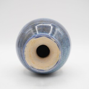 Vintage Phil Morgan Pottery Seagrove NC 4.75 Blue Bud Vase Early Work ...