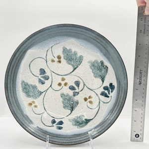 Handmade Signed Peg Ryan Studio Pottery 11 Round Serving Bowl Blue ...