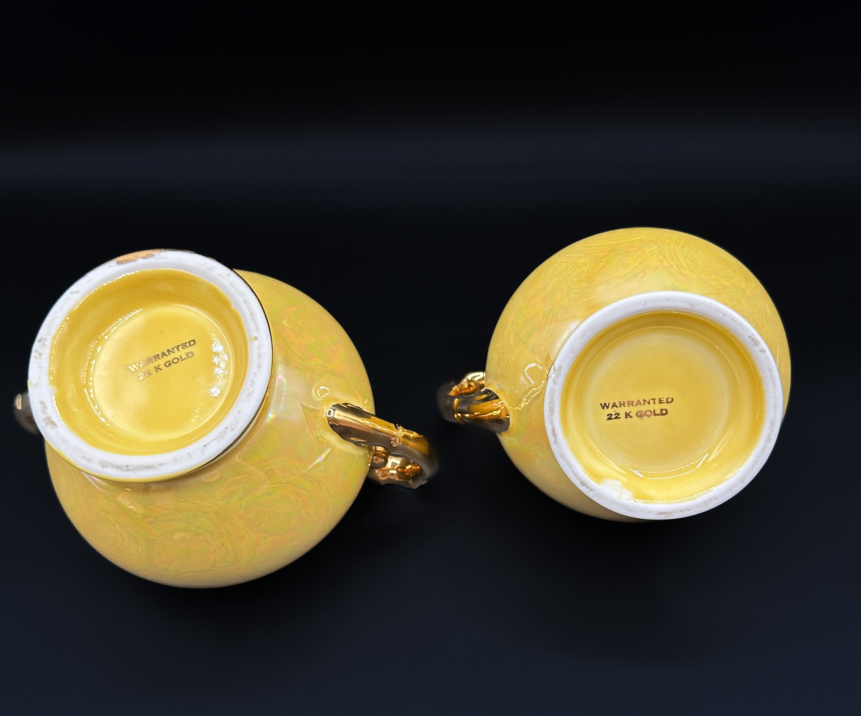 Vintage Acme Craftware 22KT Gold Trim Teapot, Sugar & Creamer Set - Etsy