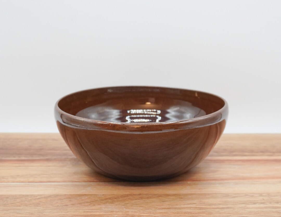 JB Cole Pottery 5.5" Gloss Brown Glaze Bowl Vintage Steeds / Seagrove ...
