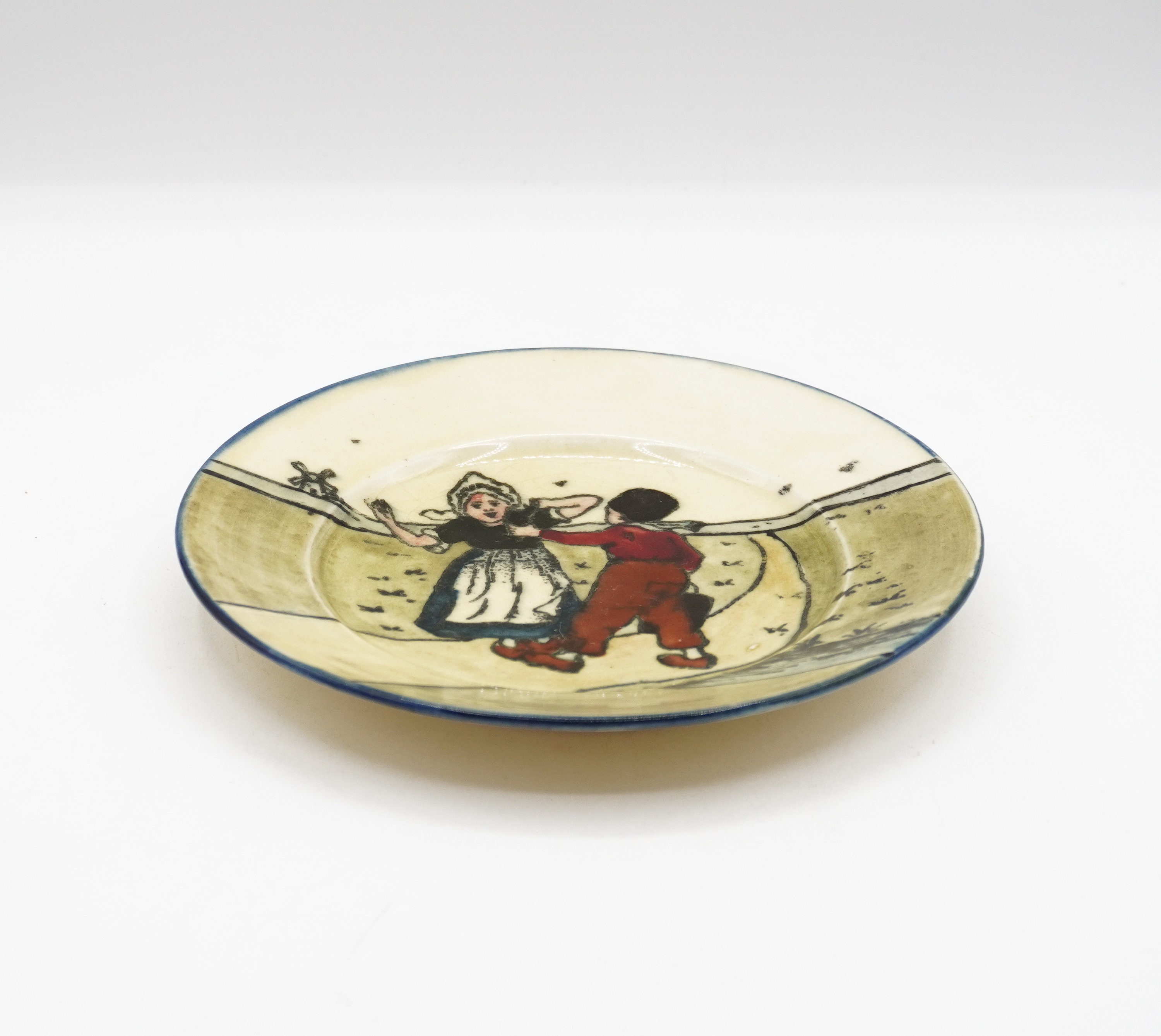 Vintage Haag Austria Pottery 350 Children Windmill Dutch Folk Art 6 ...