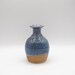 Vintage Phil Morgan Pottery Seagrove NC 4.75 Blue Bud Vase Early Work ...