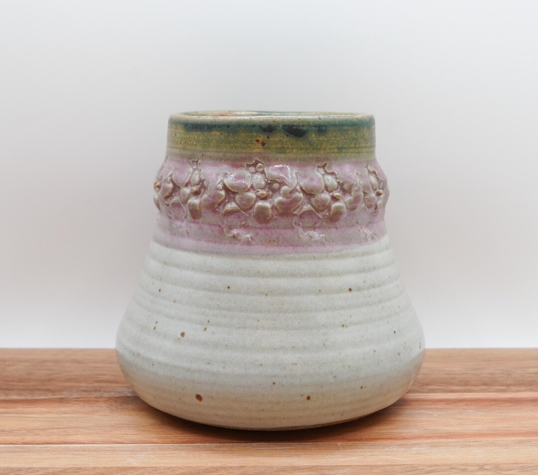 1997 Jim Bell Under the Oaks Matte Stoneware Vase - Vintage NC Studio ...