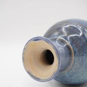 Vintage Phil Morgan Pottery Seagrove NC 4.75 Blue Bud Vase Early Work ...