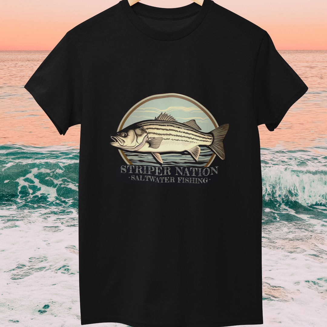 Fishing T-shirt Designed Angler Apparel Bass Fishing Clothing - Etsy