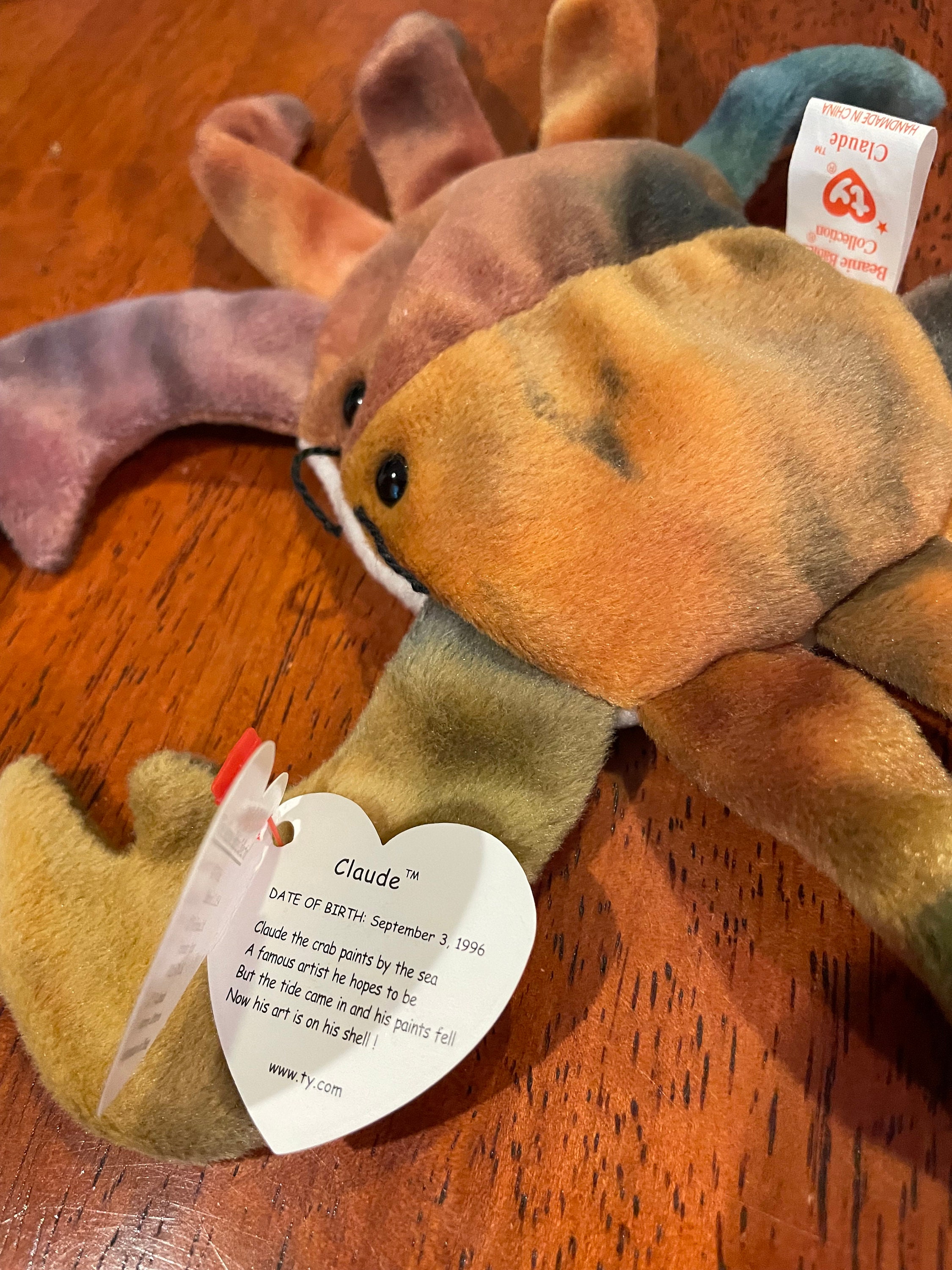 Ty Beanie Baby Claude the Crab - Etsy