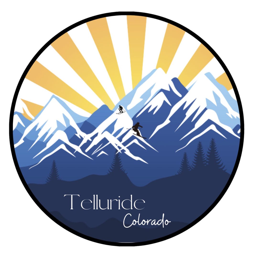 Telluride Colorado Sticker, Ski Resort Sticker, Gift for Snowboarders ...