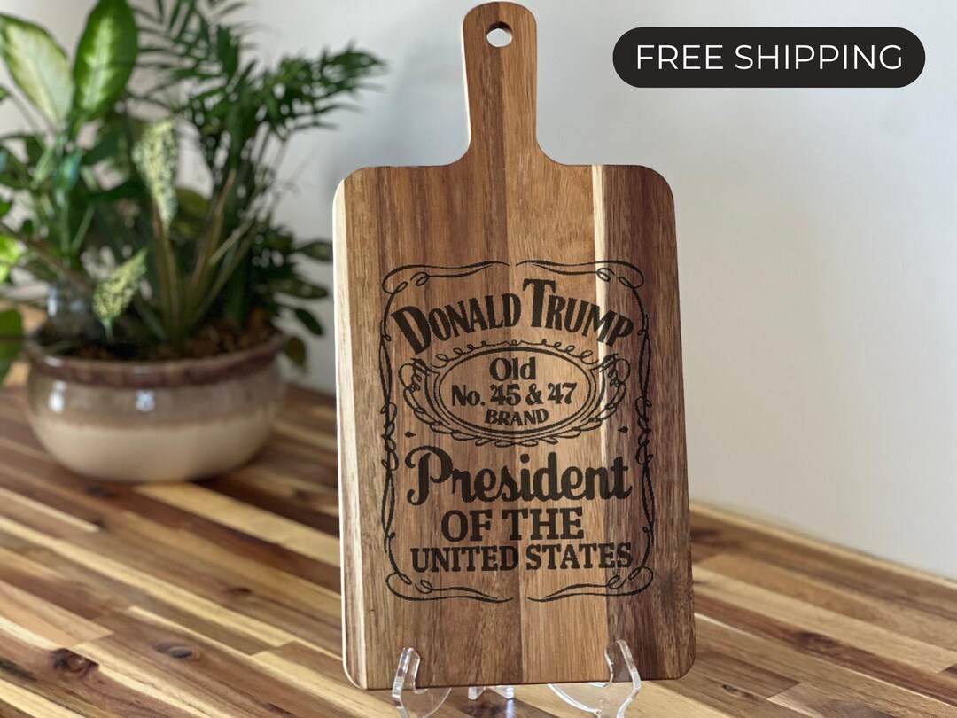 Donald Trump Cutting Board President Trump Serving Tray Republican Gift ...