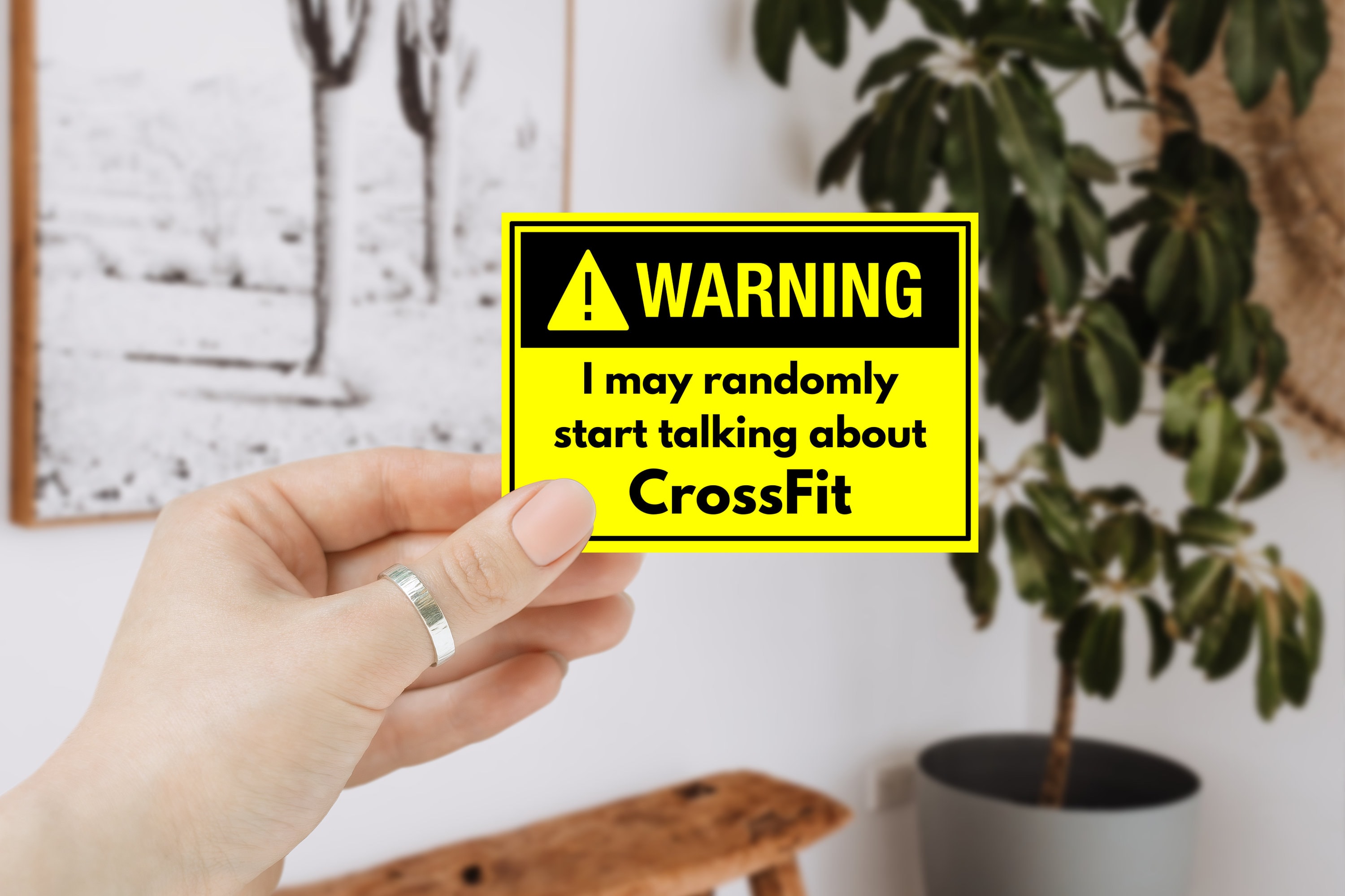 Crossfit Sticker Weightlifting Decals Custom Fitness Gym Sticker Laptop ...