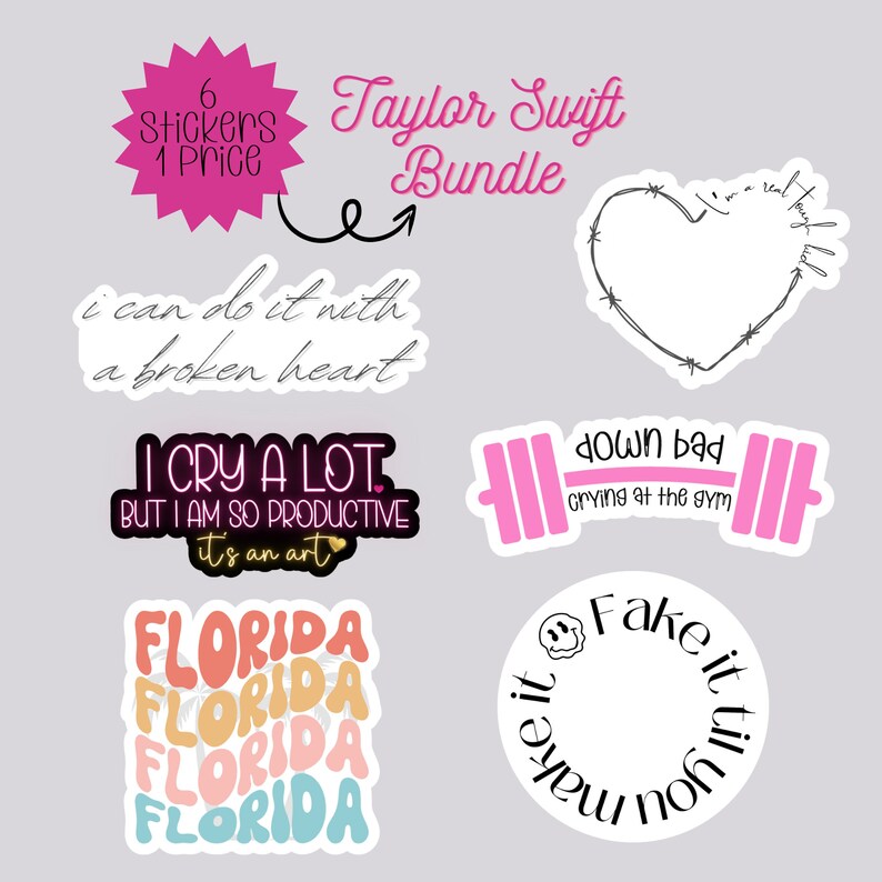 TTPD Sticker Pack, Taylor Swift Stickers, Tortured Poets Department ...